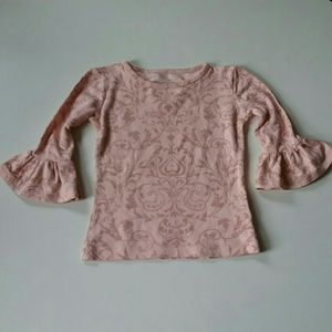 Persnickety | Shirts & Tops | Persnickety Nob Hill Pink Damask Top 2 Months | Poshmark